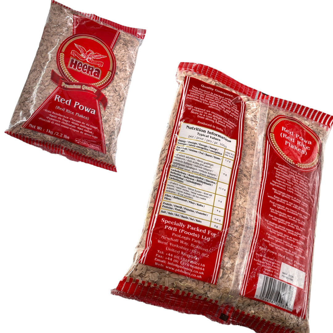 Heera Flake rice Red Poha 1kg - Yogi Mart - Online Indian Grocery Store