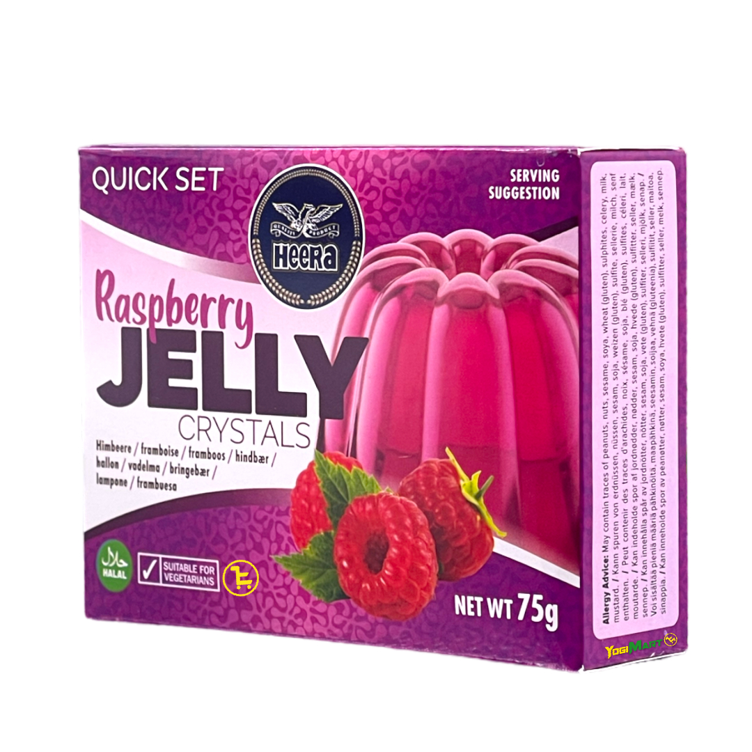 Heera Raspberry Jelly Crystals 75g - Yogi Mart - Online Indian Grocery ...