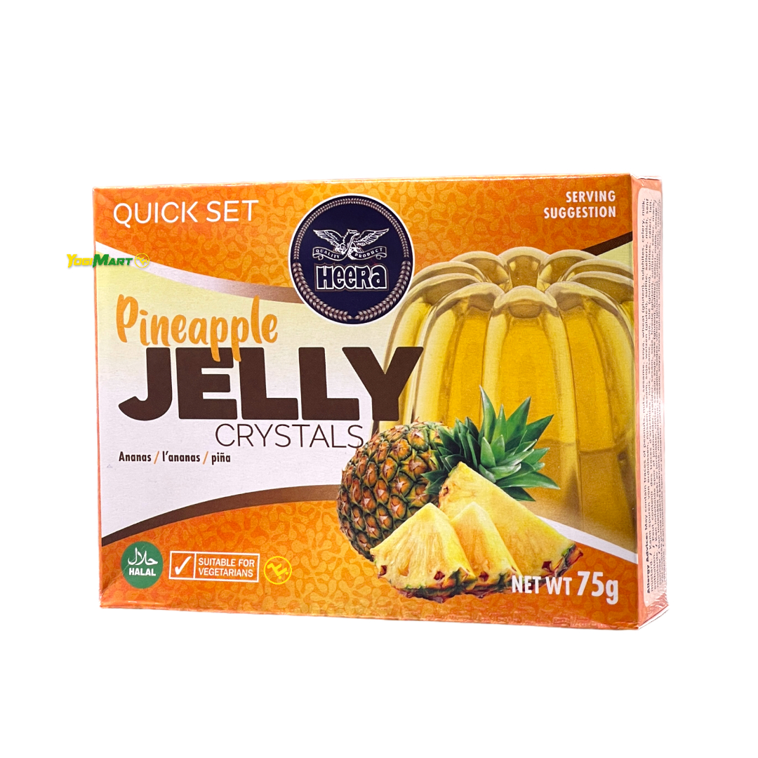 Heera Pineapple Jelly Crystals 75g - Yogi Mart - Online Indian Grocery Store