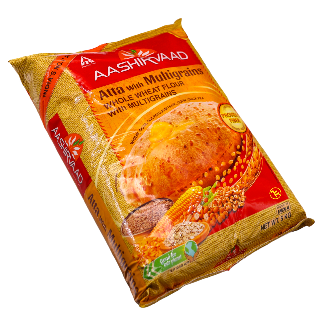 Aashirvaad Multi Grains Atta 5kg - Yogi Mart - Online Indian Grocery Store